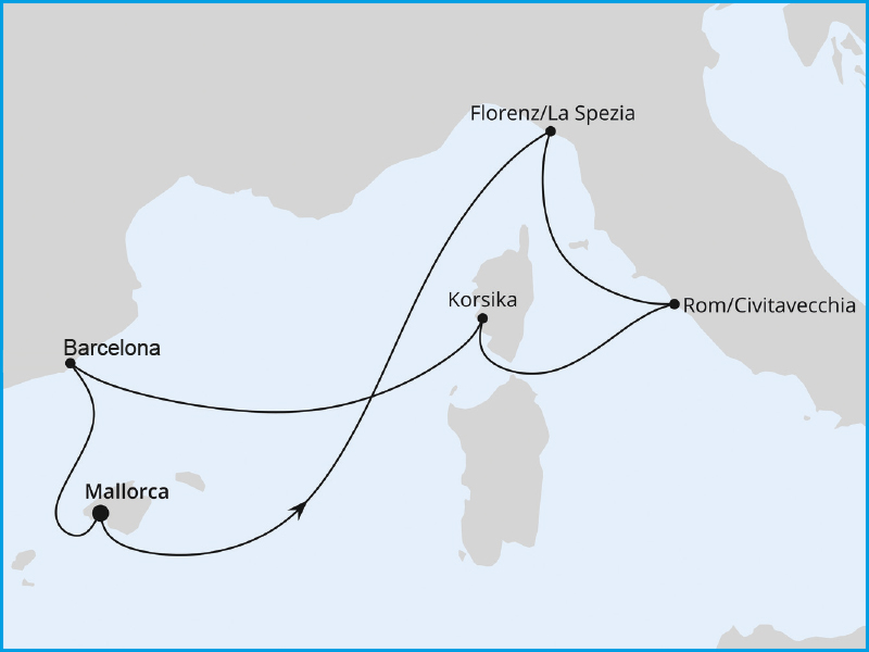 Kreuzfahrt Aida Cosma und Mallorca